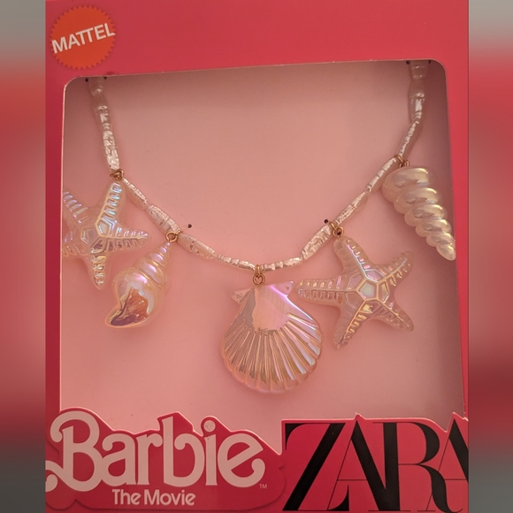 Zara | Accessories | Zara X Barbie The Movie Seashell Necklace Nib ...